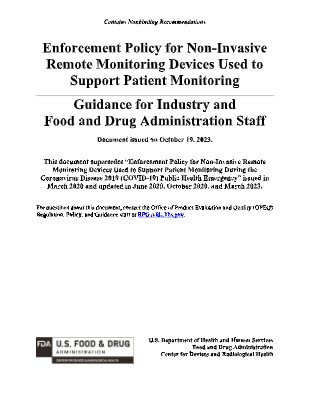 Enforcement Policy for Non-Invasive Remote Monitoring Devices Used To ...